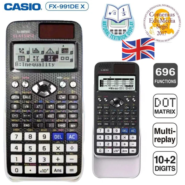 CASIO FX-991EX CLASSWIZ Advanced Engineering Scientific Calculator 696 ...