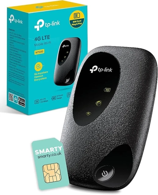 TP-LINK M7000 4G MiFi Router Unlocked – Portable Mobile WiFi Hotspot £ ...