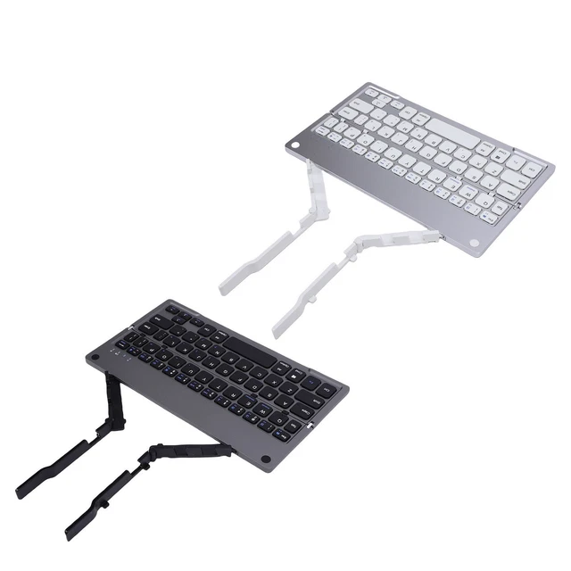 FOLDABLE KEYBOARD WITH Phone Stand Small Quiet Folding Portable ...