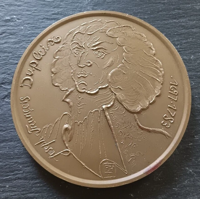 RARE MÉDAILLE BRONZE Joseph François dupleix empire des Indes par ...