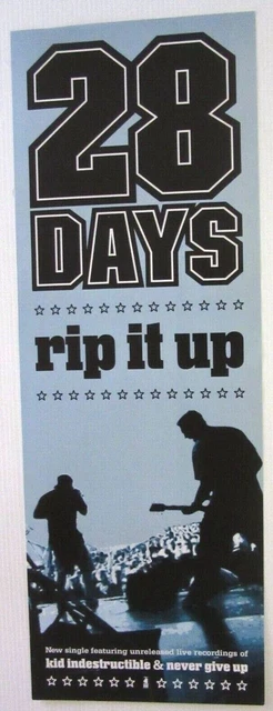 28 DAYS ORIGINAL Promo Poster $15.40 - PicClick AU