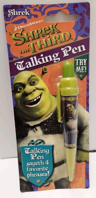 2007 SHREK THE Third Talking Pen Dreamworks $19.16 - PicClick CA