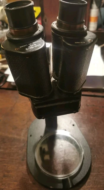 RUSSIAN BM-51-2 STEREO Binocular Microscope 8.75X ~ Vintage £40.00 ...