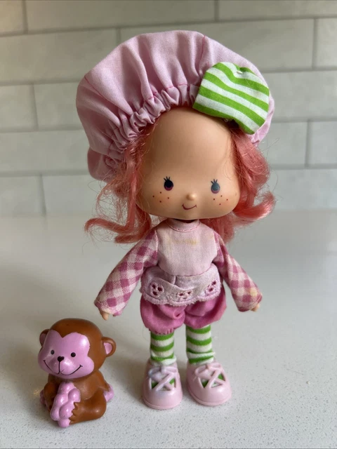 80’S STRAWBERRY SHORTCAKE RASPBERRY TART Doll with Pet Monkey Rhubarb ...