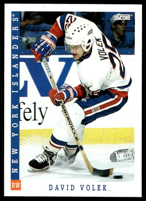 1993-94 SCORE DAVID Volek Islanders de New York #495 EUR 3,30 - PicClick FR