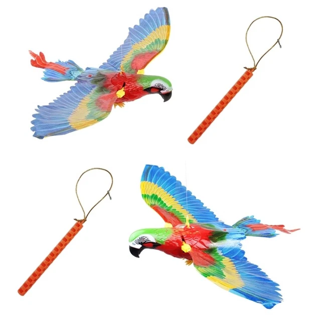 ELECTRIC FLYING BIRD Interactive Cats Toy Kitten Chaser Toy Improving ...