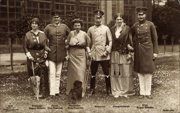 CARTOLINA ALEXANDRA VIKTORIA, Eitel Friedrich, principe ereditario ...