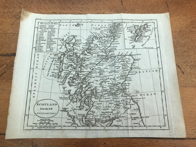 ORIGINAL 1790S MAP of scotland ! from the best authorities £65.00 ...