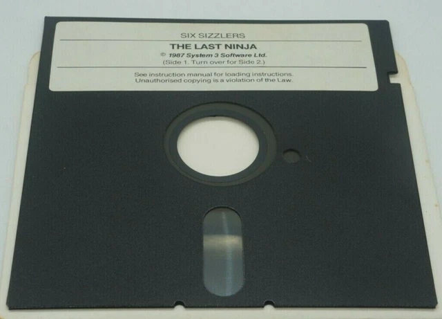 THE LAST NINJA - Commodore 64 128, Floppy Diskette Disc 1987 - System 3 ...