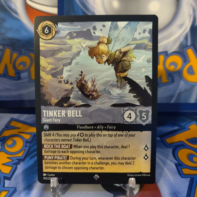 DISNEY LORCANA THE First Chapter TINKER BELL Giant Fairy Non-Foil Card ...