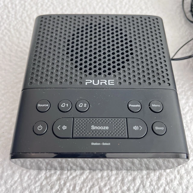 PURE SIESTA RISE S240 DAB+ FM Clock Radio Black Good Condition All ...