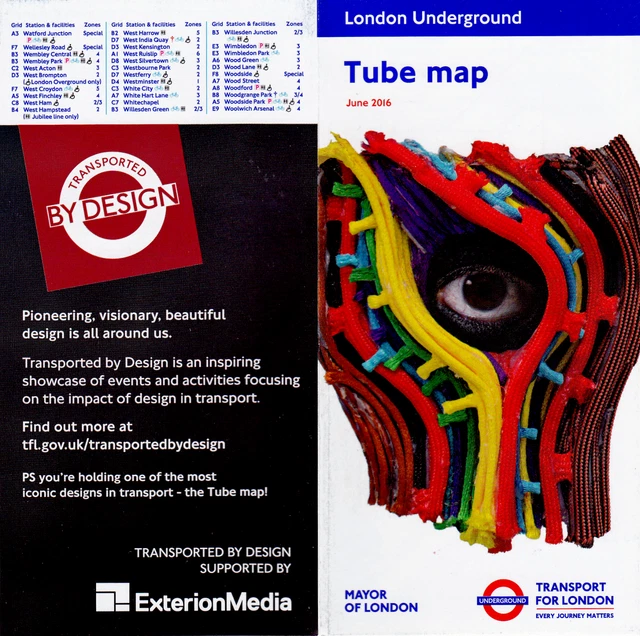 LONDON UNDERGROUND TUBE Map / Guide 2016 June £1.00 - PicClick UK