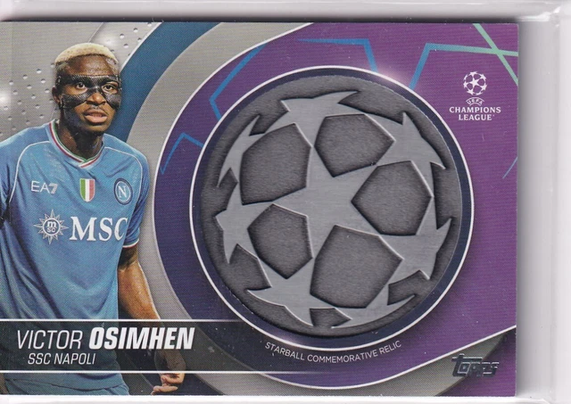 TOPPS CL CLUB Competition 2023-24 Sc-Vo Victor Osimhen Starball RELIC ...