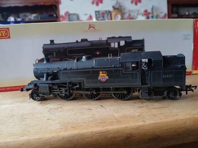 HORNBY R2637 BR Black L/Crest 2-6-4 Stanier Class 4P Tank Loco 42437 ...