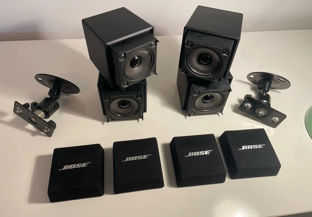 BOSE ACOUSTIMASS AM-5 Double Cube Satellites Speakers with Wall/Ceiling ...