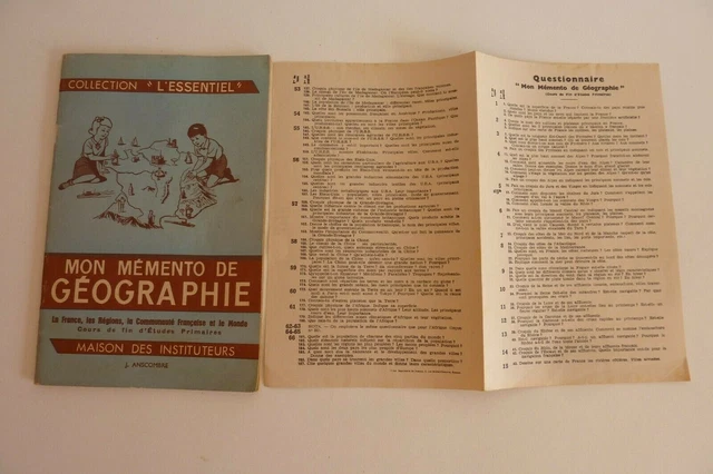 COLLECTION &L'ESSENTIEL & Mémento de Géographie la France, les Régions ...