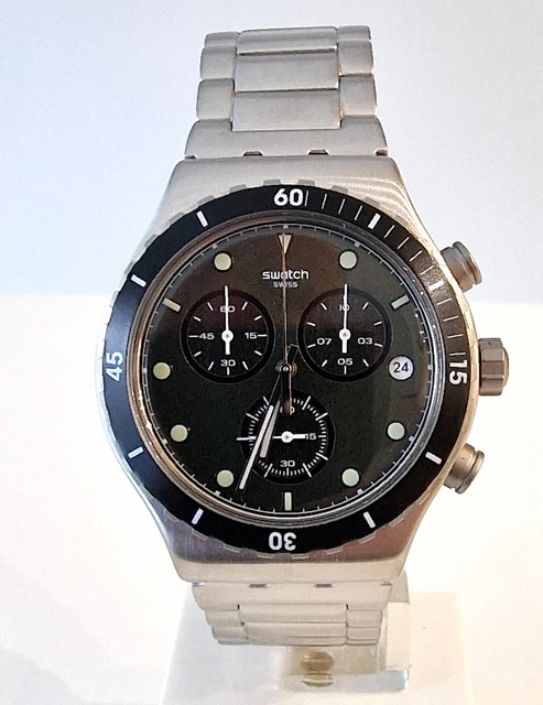 OROLOGIO SWATCH CHRONO Irony BACK IN KHAKI YVS488G cronografo nuovo EUR ...