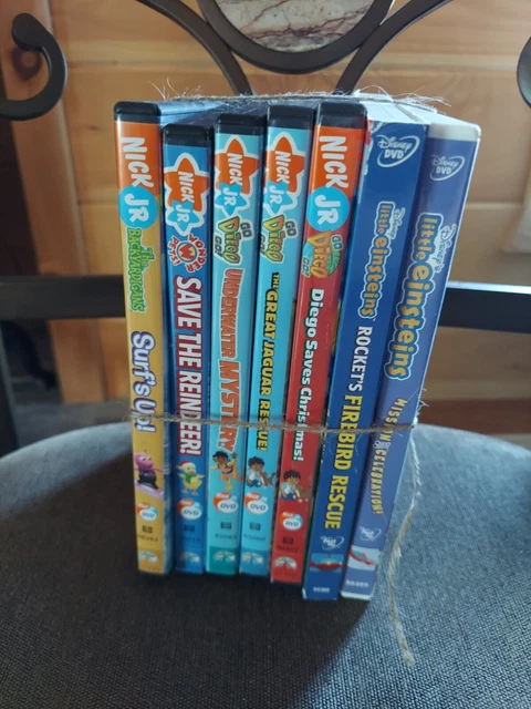 7 NICK JR And Disney Dvds: 2Baby Einsteins, 3Diego, 1Wonder Pets ...