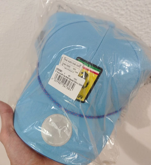 F1 MIAMI GP 2024 Puma Ferrari Cap Hat Blue Team Charles Leclerc Sainz ...