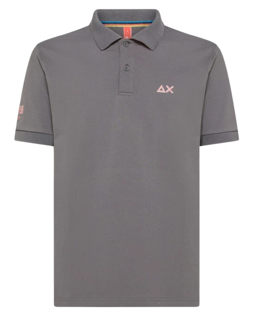 POLO SHIRT SUN68 Small Logo Man Cotton Grey $154.31 - PicClick CA