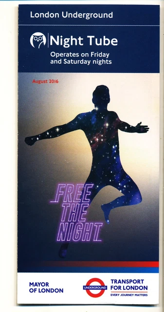 LONDON UNDERGROUND NIGHT TUBE MAP AUGUST 2016 Station Index,Transport £ ...