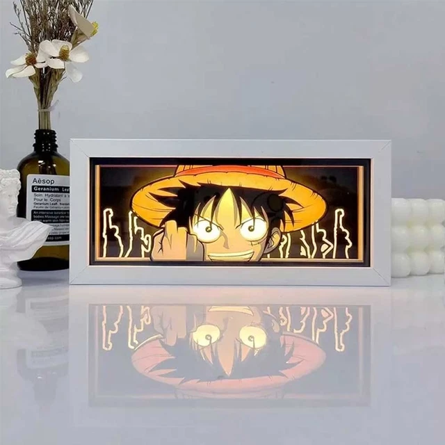 LED MONKEY D'LUFFY Night Light 3D Box Decoration - Anime Night Lamp ...