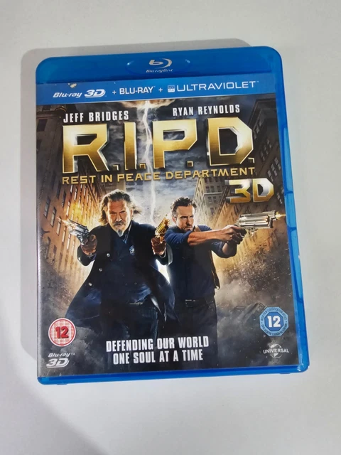 R.I.P.D FOR 3D TV (2-Disc with 2D Blu Ray, 2014) Ryan Reynolds, Jeff ...
