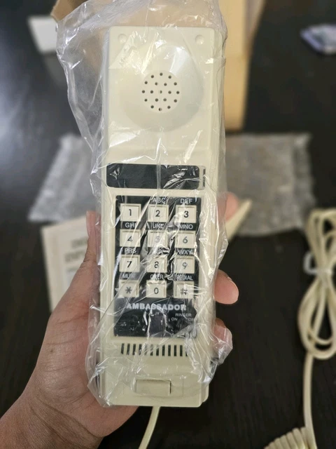 VINTAGE NEW AMBASSADOR T-1 Corded Push Button Wall Phone £22.44 ...