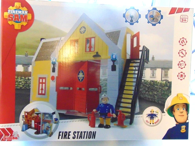 FIREMAN SAM - Simba Fire Station With Figure - New And Boxed £24.99 ...