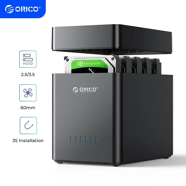 ORICO 5 BAY USB C Magnetic-Type Festplatte für 3,5'' SATA HDD ...