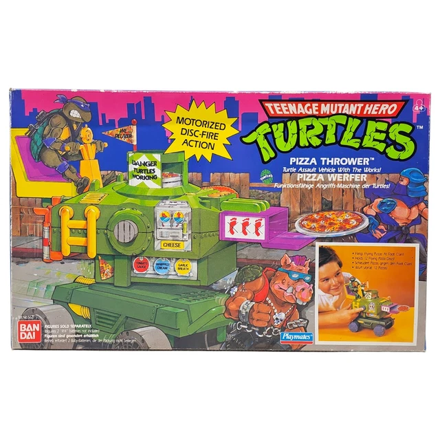 TEENAGE MUTANT NINJA Turtles Hero Pizza Werfer Thrower OVP Vintage TMNT ...