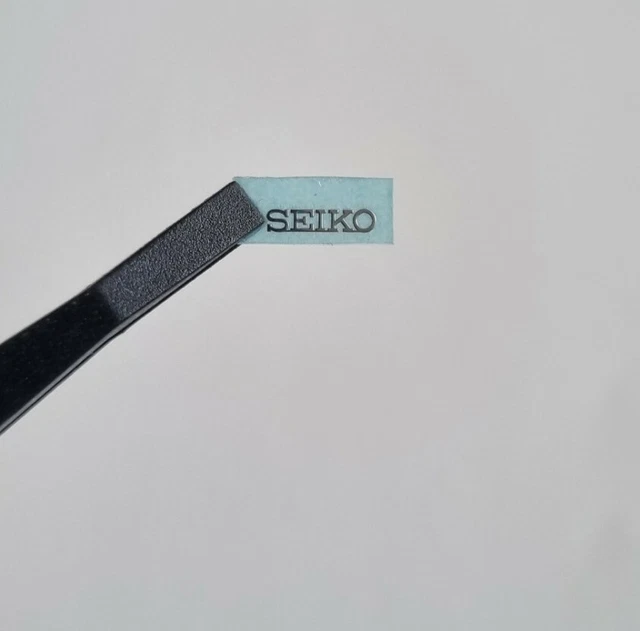 SEIKO DIAL LOGO replacement emblem sticker watch mod SILVER High ...