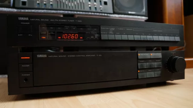 ***YAMAHA-C 60+YAMAHA-T 520 ***Control Amplifier-C 60 + Fm/Am Tuner-T ...