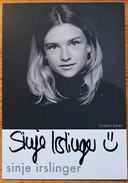 SINJE IRSLINGER ORIG Autogramm signiert Schauspiel Wilsberg uvm - AK ...