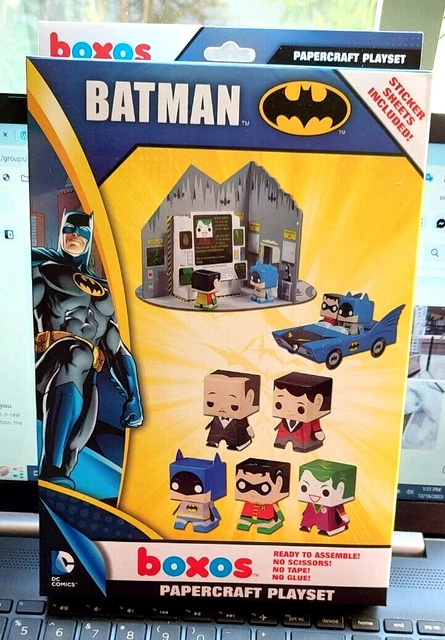 FUNKO BOXOS BATMAN Papercraft Playset Robin, Joker, Bruce Wayne ...