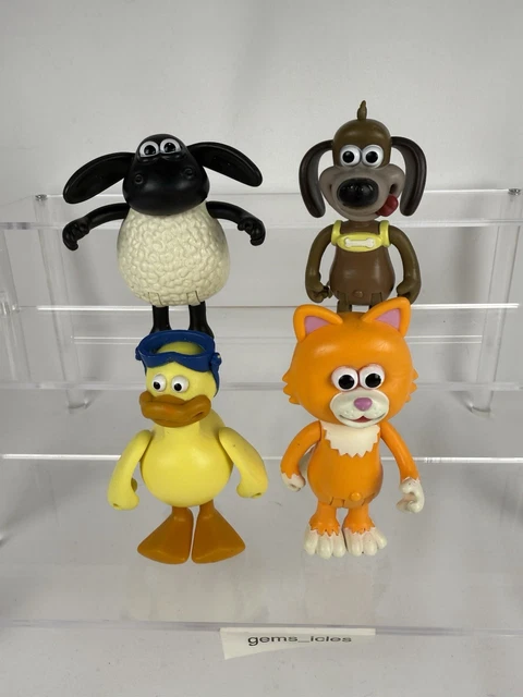 BUNDLE OF 4 x CBeebies Aardman Timmy Time Figures bundle Mittens Ruffy ...