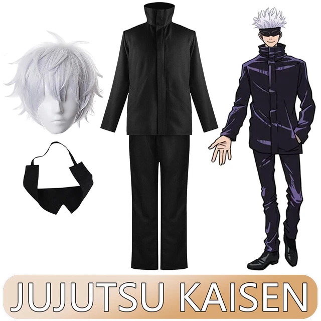 ANIME JUJUTSU KAISEN Satoru Gojo Cosplay Costume School Uniform ...