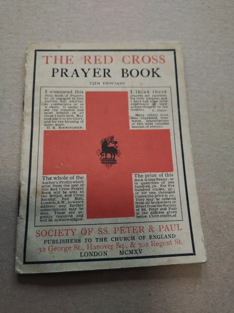 BRITISH ARMY WW2 Red Cross Prayer Book £8.00 - PicClick UK