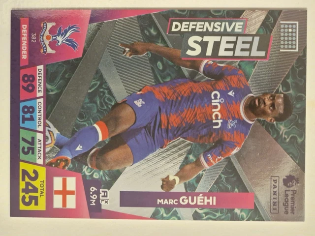 PANINI ADRENALYN XL Premier League 2023 Marc Guehi Defensive Steel Card ...