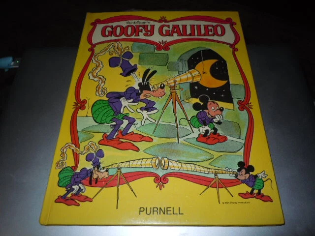 VINTAGE WALT DISNEY'S Goofy Galileo 1977 HC Book Purnell £31.50 ...