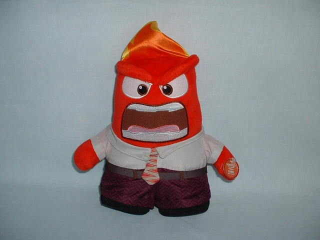 INSIDE OUT TALKING 9" ANGER Cuddly Soft Plush Toy (DISNEY/PIXAR/TOMY ...