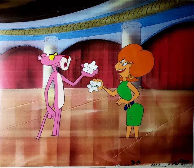 Pink Panther Original Vintage Production Animation Celsdrawingsfreleng Coa £5008 Picclick Uk