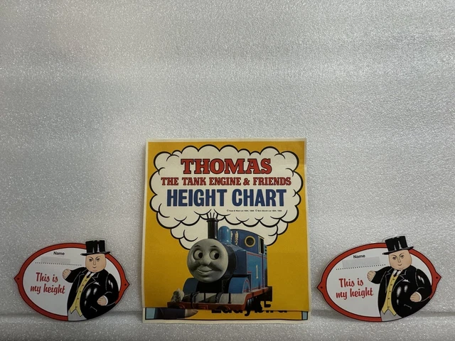 THOMAS THE TANK Engine & Friends Ladybird Height Chart 1984/86 *VERY ...