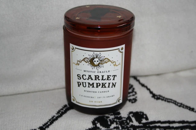 TK MAXX HALLOWEEN Mystic Scarlet Pumpkin 3.8oz Rare Small Candle Black ...