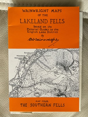 WAINWRIGHT MAPS OF The Lakeland Fells Map Four The Southern Fells £3.45 ...