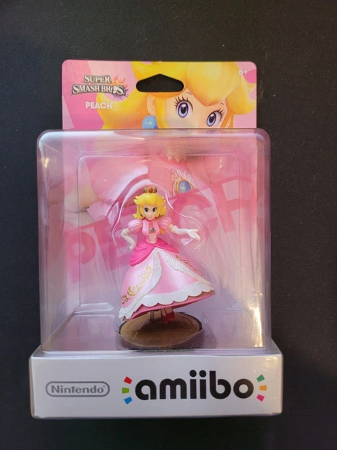 NINTENDO PRINCESS PEACH Super Smash Bros Amiibo Figure MINT VAULTED $45 ...