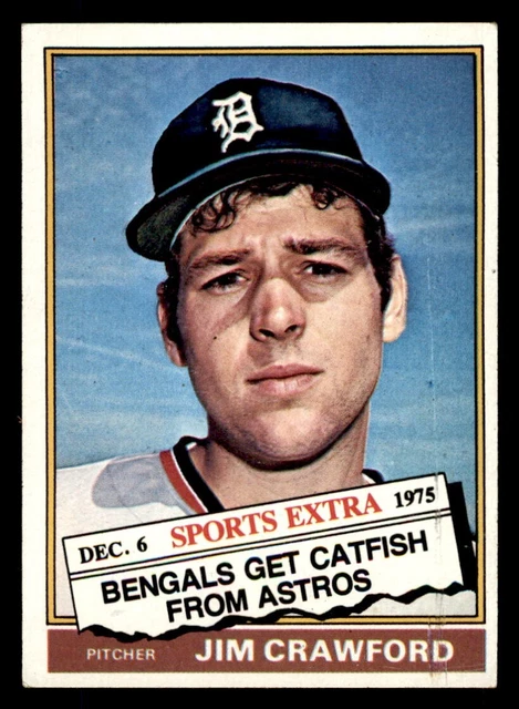 1976 TOPPS TRADED Baseball #428T Jim Crawford excellent état/ex EUR 2 ...
