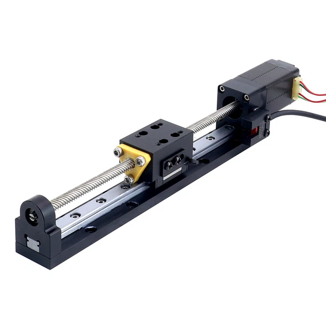 LINEAR GUIDE RAIL Stage Actuator Linear Motion Stroke 90mm with Nema 8 ...