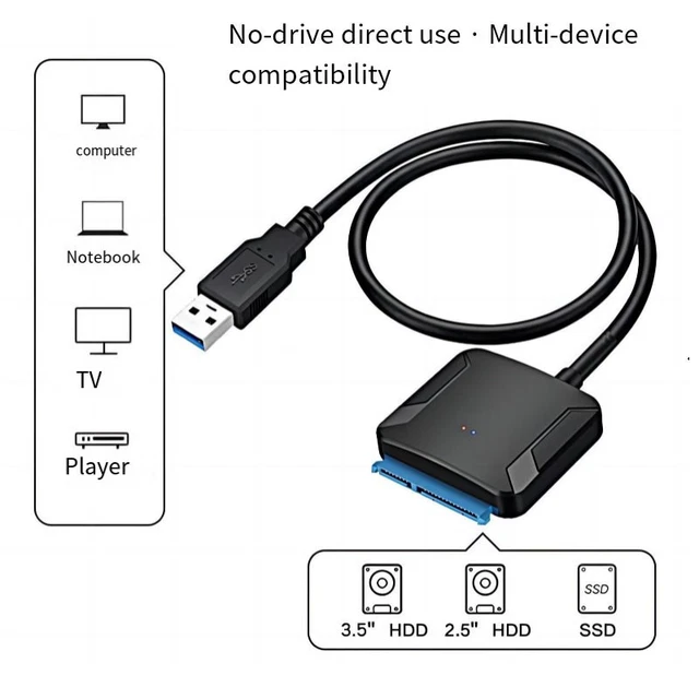 FÜR SATA AUF USB Adapter mit Hot Swapping Funktion für einfache ...