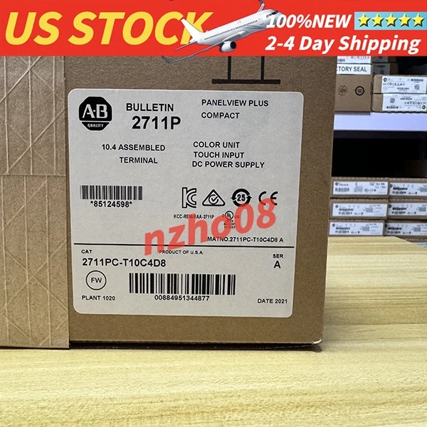 ALLEN BRADLEY 2711PC-T10C4D8 HMI PanelView Plus Compact 1000 Terminal ...